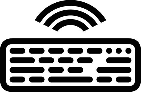 Wireless Keyboard Icon Wireless Keyboard Sign 47162544 Vector Art At