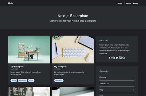 Next Js Blog Template Tailkits