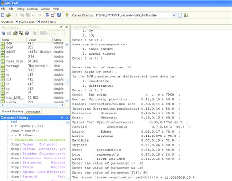 Output Of Ntcp And Tcp Calculation Software Based On Download