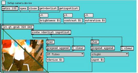 max msp jitter patch tracking colour in the video feed from a webcam