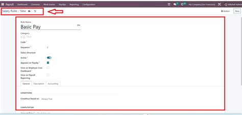 How To Configure Salary Structures Salary Rules In Odoo Payroll