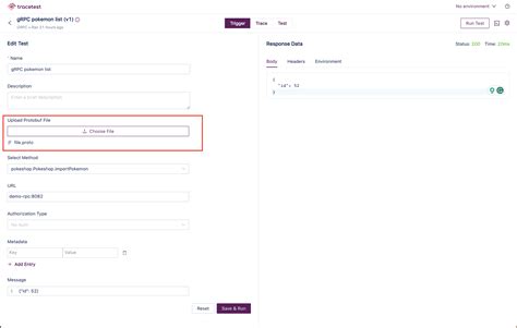 Improve Protobuf File Usage On Webui To Grpc Triggers · Issue 2629 · Kubeshoptracetest · Github