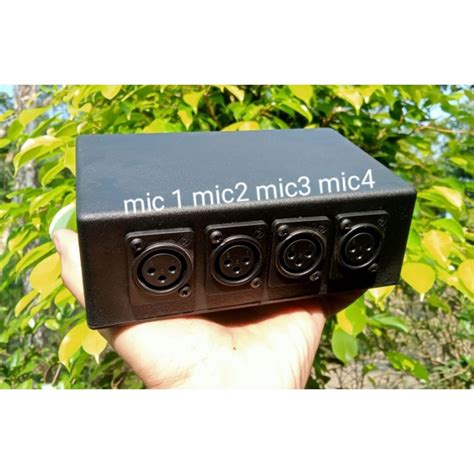 Jual Spliter Xlr Mic Input 4 Output 1 Shopee Indonesia
