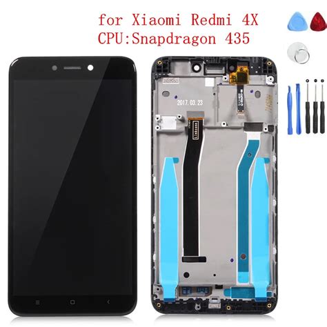 Grade AAA For Xiaomi Redmi 4X LCD Display Digitizer Complete LCD Touch Screen Assembly