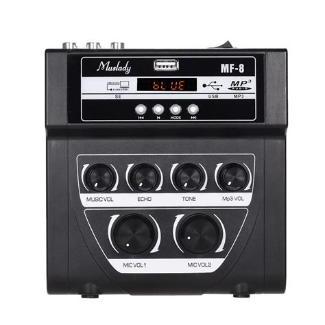 Muslady Mf 8 Mini Sound Audio Mixer Stereo Mixers Vicedeal