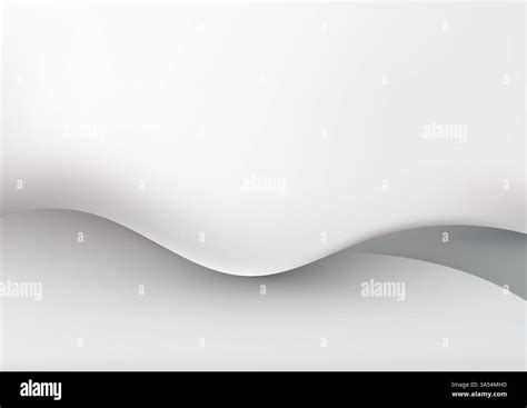 Minimalist Abstract Featuring A Fluid White Surface With Soft Flowing Curves Against A Light