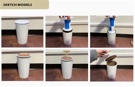 Mash Trash Compacting Garbage Can Behance