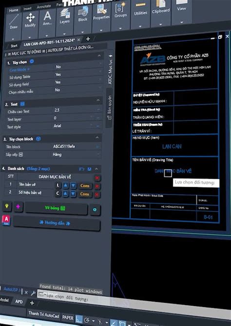 Lisp Xuất Nhanh Danh Mục Bản Vẽ Trong Autocad Autocad Autocadcoban Autocadnangcao Autolisp