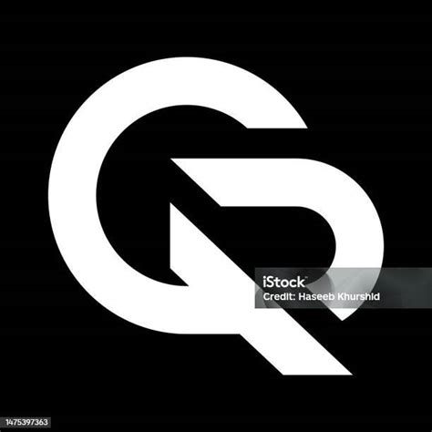 최소한의 Gr 로고 고급 배경에 Rg 문자의 아이콘입니다 Gr 모노그램 이니셜을 기반으로 한 로고 아이디어 전문적인 다양한 문자 기호와 배경에 Rg 로고 0명에 대한 스톡