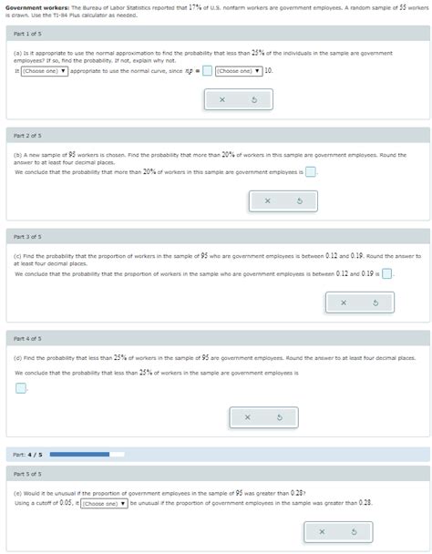 Solved Government Workers The Bureau Of Labor Statistics Chegg Com