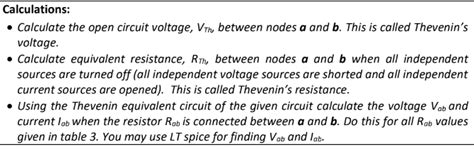 Solved Consider The Following Circuit Calculations Chegg