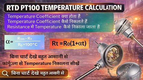 Rtd Pt100 Resistance To Temperature Calculation Rtd Pt100