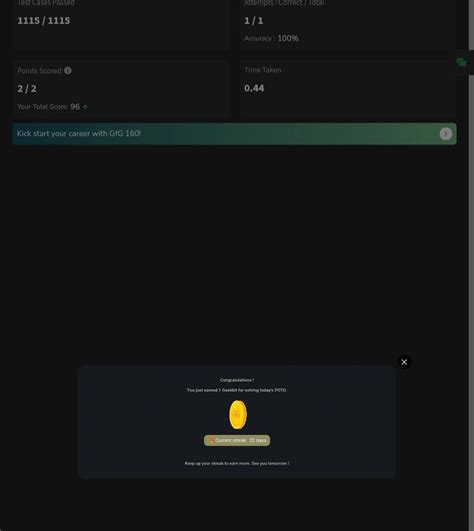 Jagana Deepak Kumar On Linkedin Geeksforgeeks Codingchallenge