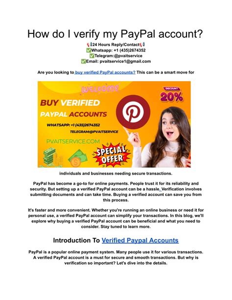 Ppt How Do I Verify My Paypal Account 1 Powerpoint Presentation