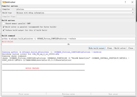 An Error About Build The Poject In Windows System MFiX NETL Flow