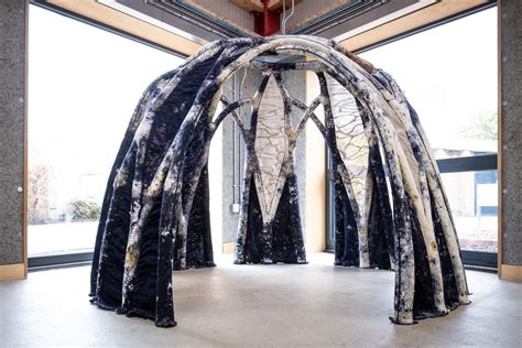 A 3d Knitted Mycelium Infused Structure Materialdistrict