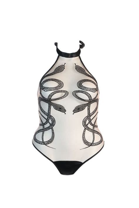 Medusa Bodysuit Black Chérie Amour