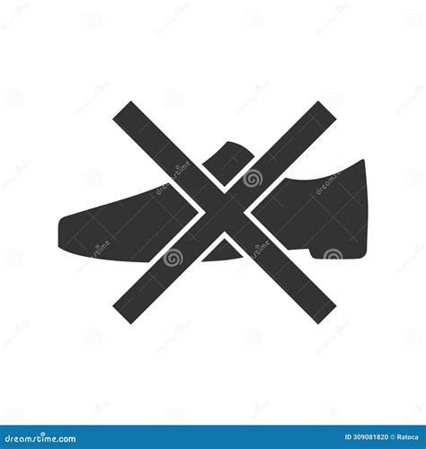 Dont Step Sign Stock Vector Illustration Of Icon Footprint 309081820