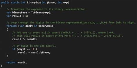 binary exponentiation codeproject