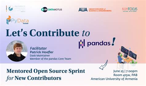 Nairi Harutyunyan On Linkedin Python Pandas Opensource Contribution