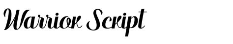 Warrior Script Font Webfont And Desktop Myfonts