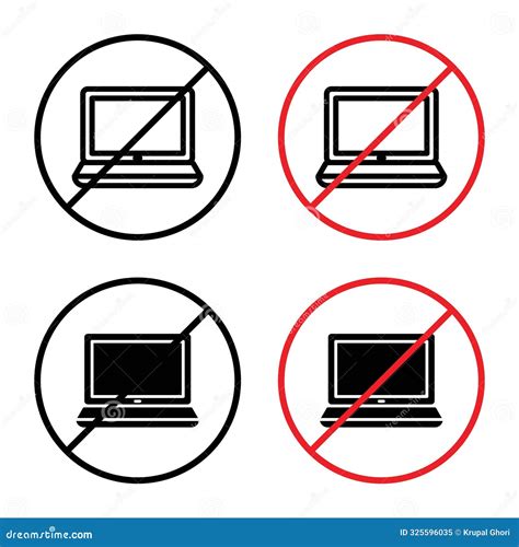 prevent computer use in restricted areas with this no computer sign