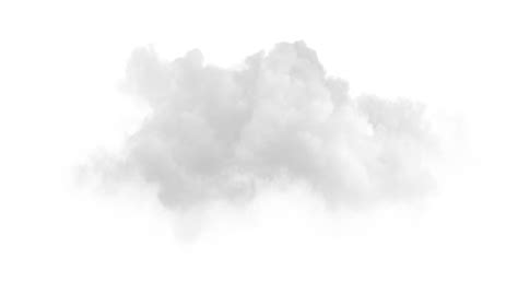 Soft White Fluffy Clouds Shape Floating Special Effect 3d Rendering