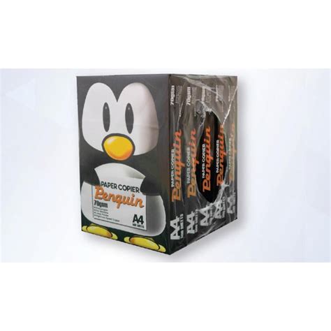 กระดาษถ่ายเอกสาร เพนกวิน A4 70 แกรม 1กล่อง 5รีม Shopee Thailand