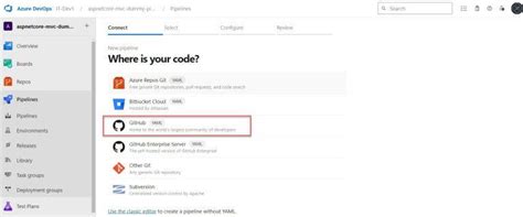 Building Cicd Pipelineyaml Using Azure Devops Github To Azure Web