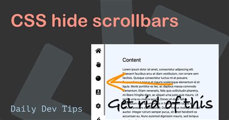 How To Hide Scrollbars With Css