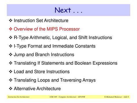 PPT Instruction Set Architecture PowerPoint Presentation Free Download ID