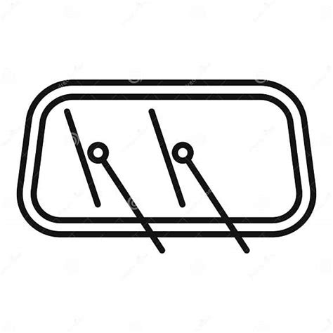 Minimalist Vector Icon Of Pins On A Cushion Stock Vector Illustration