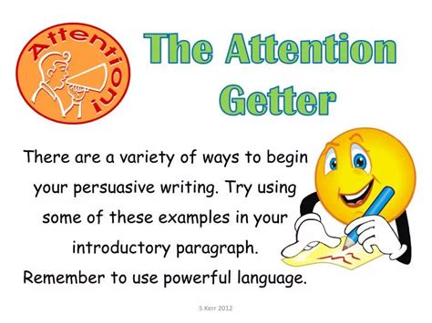Ppt The Attention Getter Powerpoint Presentation Free Download Id