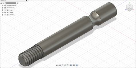 [fusion 360] thread 메뉴를 사용하여 1 4인치 나사 만들기 rudals lab