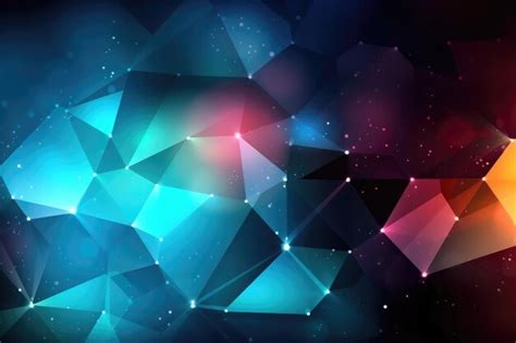 Premium Ai Image Geometric Technology Background Design Generative Ai