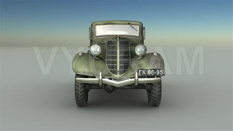 Artstation Car Gaz 61 73 3dmax File Textured Fbx Obj Mtl
