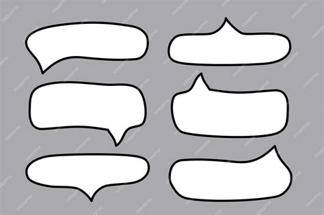 Premium Vector Abstract Speech Bubble Set Design Template For Frame Text