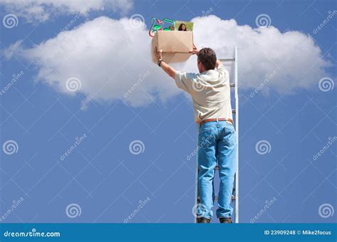 Cloud Computing Backup And Storage Concept Stock Photo Image Of Computing Prep 23909248