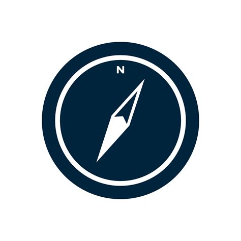 Compass Icon Compas Icon Vector Isolated On White Background Modern