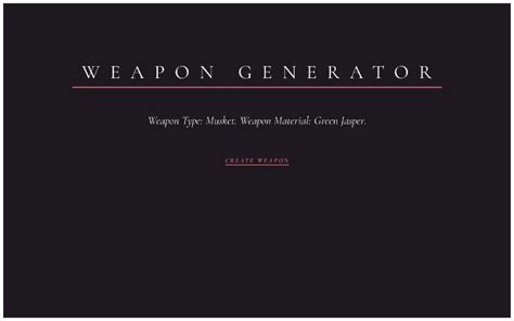 Weapon Generator