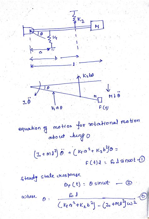 [solved] Please Show Your Works 5 Derive The Equation Of Motion And