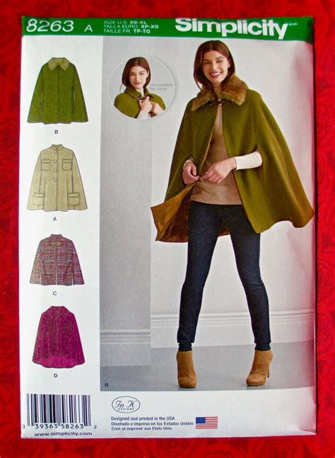 Simplicity Pattern Cape Sujeeljames
