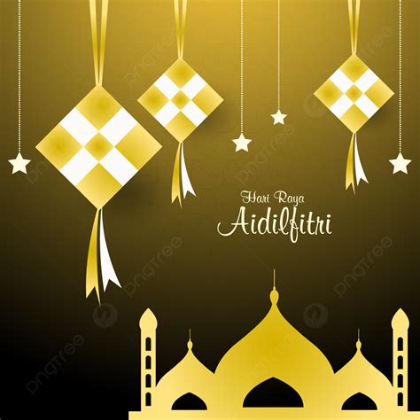 Hari Raya Aidilfitri Simple Design Background Heri Raya Aidilfitri