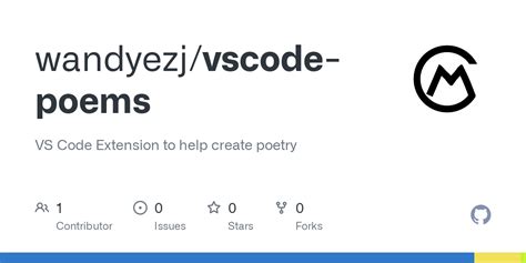 GitHub Wandyezj Vscode Poems VS Code Extension To Help Create Poetry