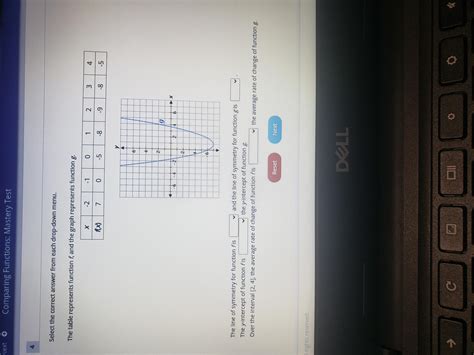 Select The Correct Answer From Each Drop Down Menu The Table