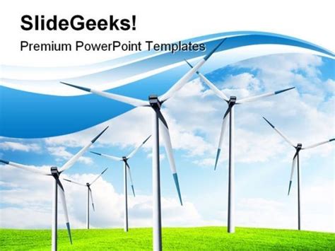 Wind Power Turbine Industrial Powerpoint Templates And Powerpoint Backgrounds 0211