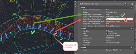 corridor not displaying 0 2m interval contours autodesk community