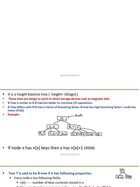 Unit Ii B Tree Pdf Algorithms Algorithms And Data Structures