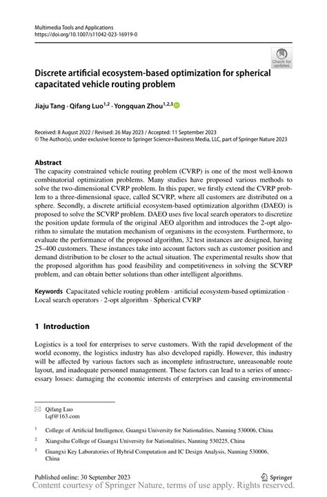 Discrete Artificial Ecosystem Based Optimization For Spherical