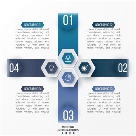Vector 3d Infographic Template For Presentation Business Data Visualization Abstract Elements